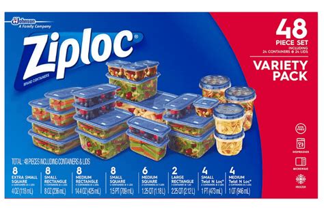 Ziploc Containers 48pc Variety Pack 9 99 Mybjswholesale
