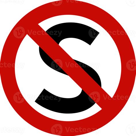 No Stopping Red Road Sign Or Traffic Sign Street Symbol Illustration 15698651 Png