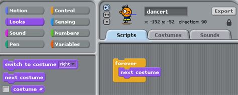 Scratch Lesson 2 Animating A Sprite Dance Shall We Learn
