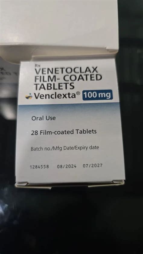 Venclexta 100 Mg Tablets At ₹ 85000box Anti Cancer Medicines In