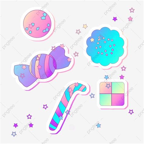 사탕 일러스트 스티커 사탕 클립 아트 형광색 사탕 Png 일러스트 및 Psd 이미지 무료 다운로드 Pngtree