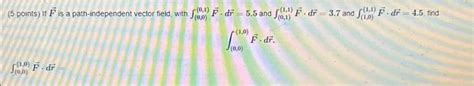 Solved If F Is A Path Independent Vector Field With FF Dr Chegg