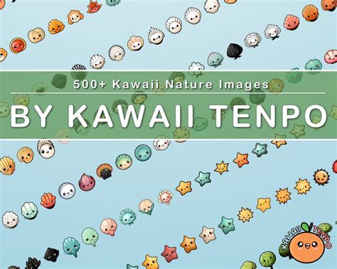 Kawaii Cuteness Png Bundle 500 Kawaii Nature Images Plants Stars