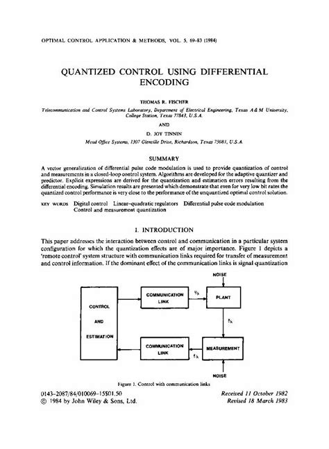 Pdf Quantized Control Using Differential Encoding Dokumentips