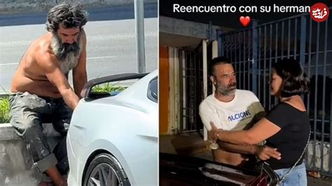 ویدئو لحظه‌ی احساسی دیدار دوباره‌ی مرد بی‌خانمان و خانواده‌‌اش بعد از