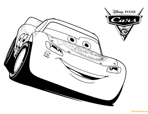 Cars 3 Lightning Mcqueen Coloring Pages Jenny Printable