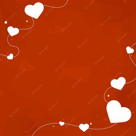 Free Vector Vector Heart String Border Geometric Pattern Background
