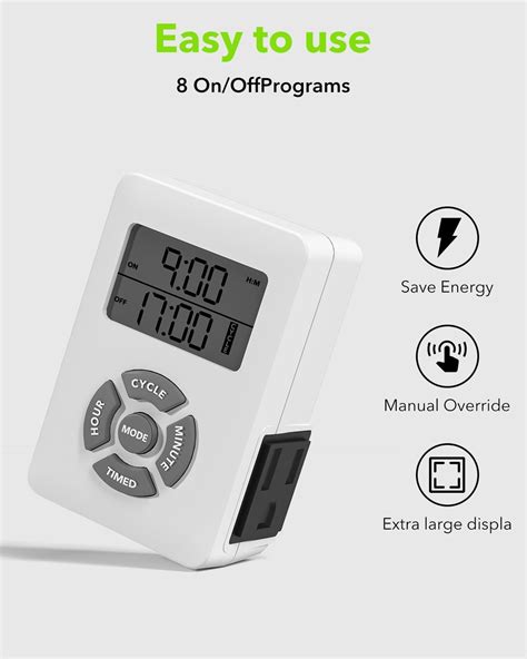 Bn Link Digital Timer Repeat Cycle Intermittent Timer Plug For