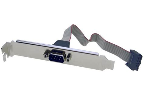 Pin Serial Male To Pin IDC Female Header Slot Plate Adapter