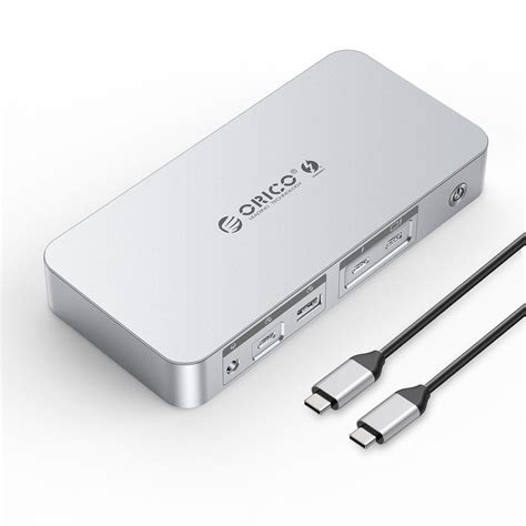 Usb разветвитель 12 в 1 Orico Tb4 Thunderbolt 4 док станция Usb4 Hub Max 40 Гбит с Usb A Usb C