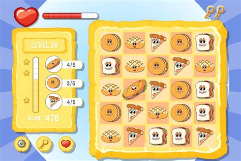 Premium Vector A Game Background Template With Elements