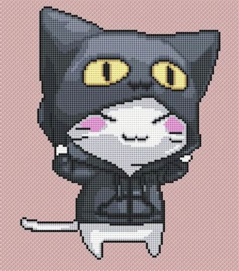 Cat Pixel Art Pattern Pixel Art Pixel Art Pattern Minecraft Pixel Art