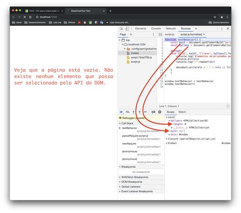 Html Por Que A Classe Pode Ser Pega Pelo Javascript Durante O Carregamento Da Página E O Id
