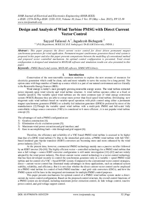 Pdf Design And Analysis Of Wind Turbine Pmsg With Direct Current