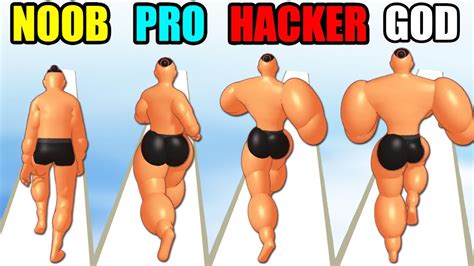 NOOB Vs PRO Vs HACKER Vs GOD In Muscle Hustle 2 YouTube