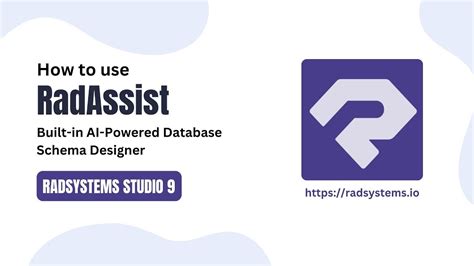 Build A Complete Database In Minutes With Radassist Radsystems Studio