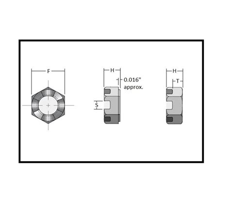 Hex Slotted Nut Fasteners Fastener Manufacturer In India