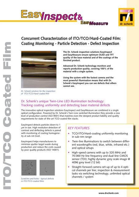 Itotco Coated Film Dr Schenk Inspection Systems