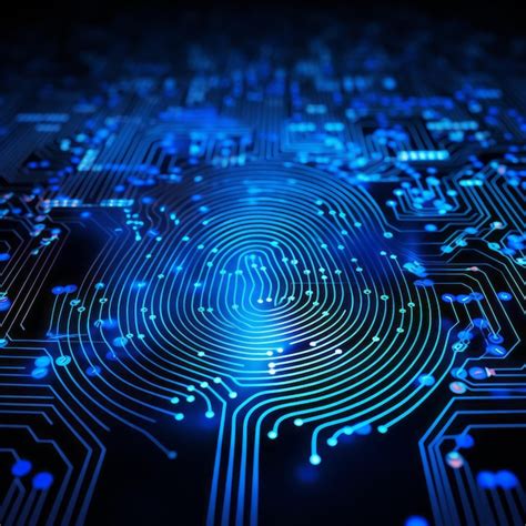 Premium Ai Image Dynamic Cyber Fingerprint Showcases Evolving Security Measures Enhanced By