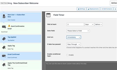 Advanced Features Introduction To Field Timer Groundhogg Knowledge Base