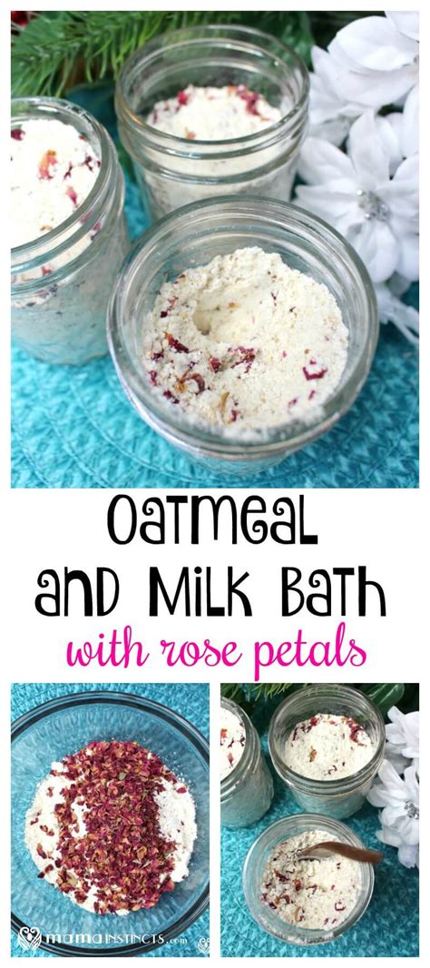 Diy Oatmeal And Milk Bath With Rose Petals Mama Instincts®