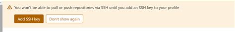 You Wont Be Able To Pull Or Push Repositories Via Ssh Until You Add An