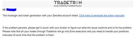 Handling Execution Errors In Tradetron Step By Step Method Option