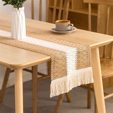 Newthinking Natural Burlap Table Runner