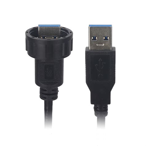 Usb A Male To Male 2 0 3 0 3 1 Ip67 Molded Industrial Circular Waterproof Cable Connectors Fremi