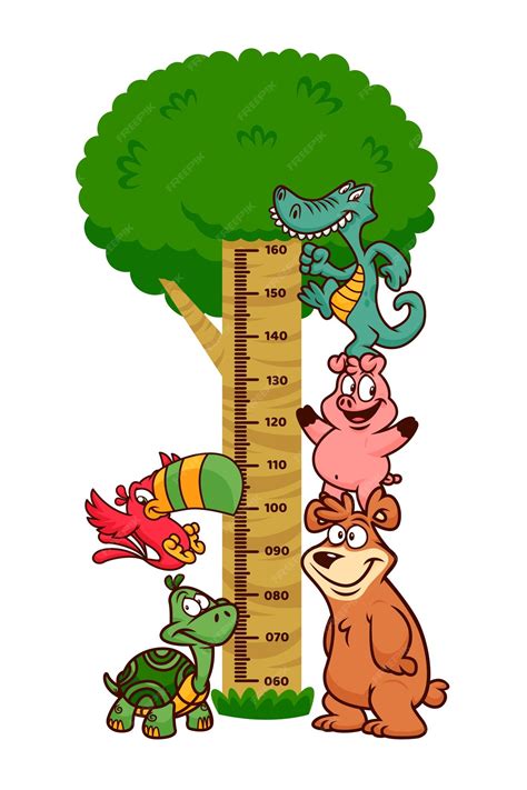 Иллюстрированный мультяшный высотомер | Премиум векторы