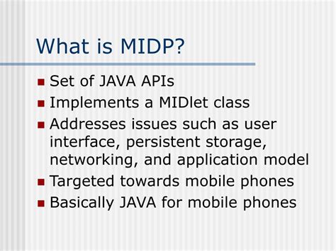 Ppt Midp Powerpoint Presentation Free Download Id143393