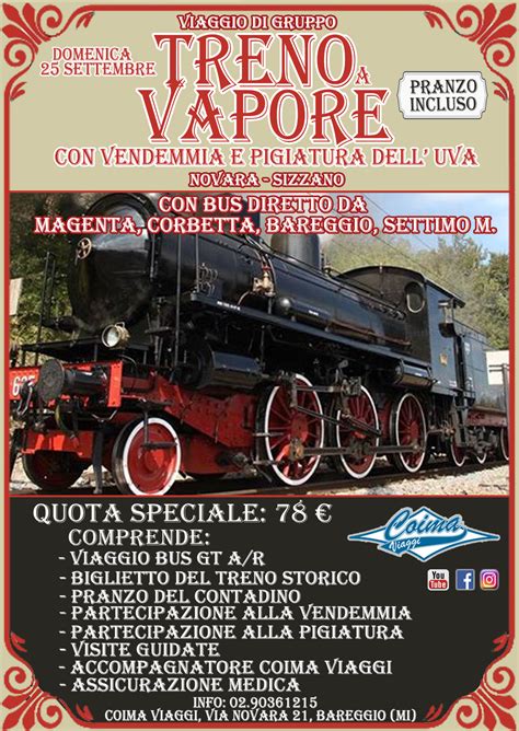 Treno Storico Coima Viaggi