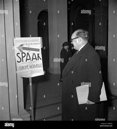 Paul Henri Spaak Wird An Der Eth über Das Neue Europa Sprechen 1949