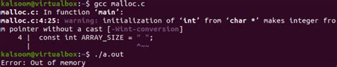 How To Check For Malloc Error In C