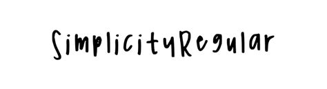 Simplicity Regular Font Details And Characters — Ffonts Ne
