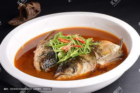 鱼头中国菜系食品餐饮摄影素材汇图网