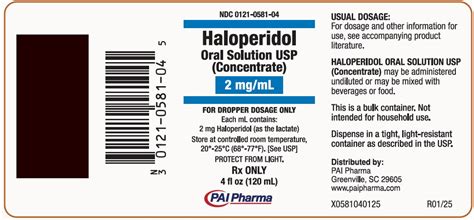 Dailymed Haloperidol Solution