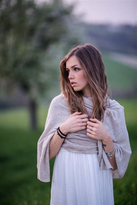 Portrait Of An Italian Girl Stock Image Image Of Italian Seducing