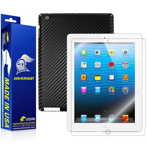 Apple Ipad 4 Screen Protector Carbon Fiber Film Protector