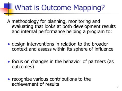 PPT Enhancing Development Impact With Outcome Mapping PowerPoint Presentation ID 9700589