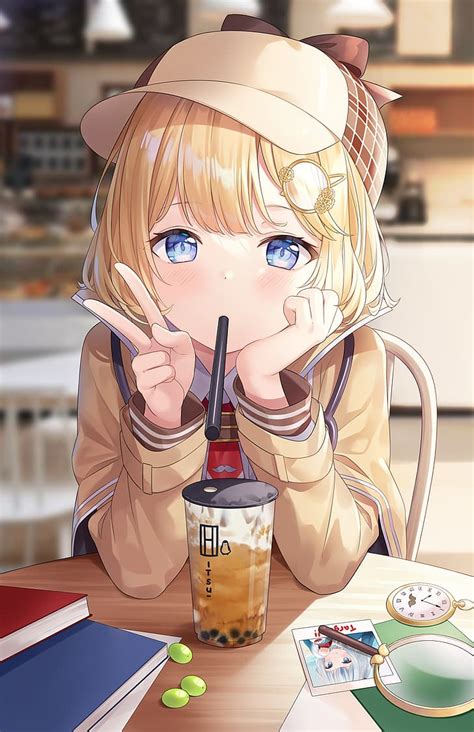 Girl Sexy Anime Girls Boobs Pretty Oppai Tapioca Bubble Tea Hd