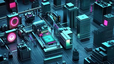 Quantum Computing Processing Data In Futuristic Server Room Stock Footage Video Of Computer