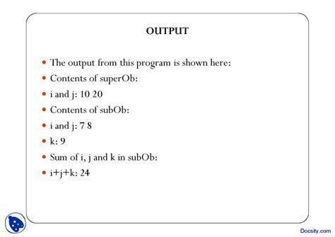 Overloading Overriding Base Class Method And The Object Class Classes And Data Handling In