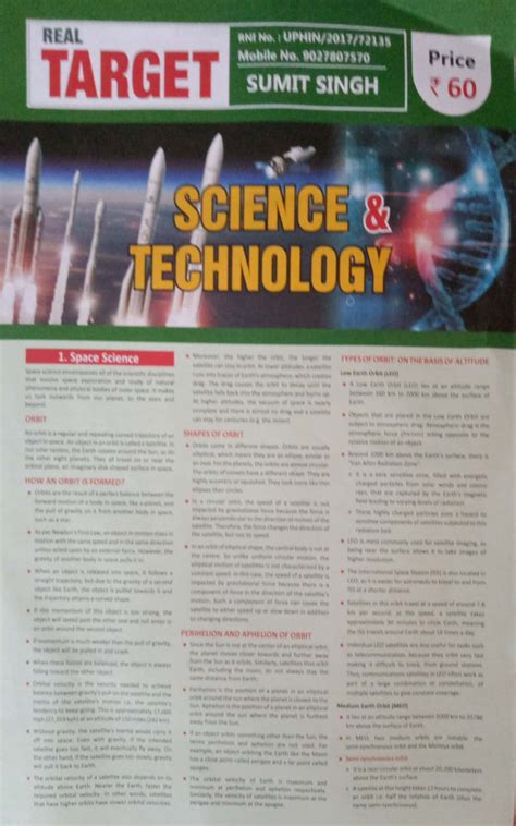 Real Target Science And Technology Chart Format By Sumit Singh English Medium