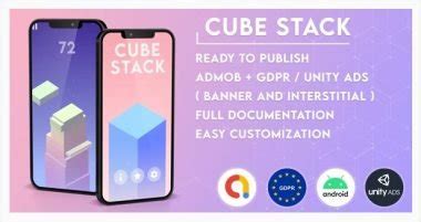 Cube Stack Admob GDPR Unity Free Download Unity Asset Free