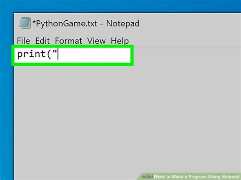 How To Make A Program Using Notepad Steps With Pictures