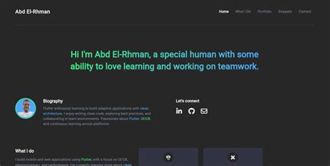 Flutter Flutterweb Portfolio Mvvm Cleanarchitecture Linkedintech Opentowork