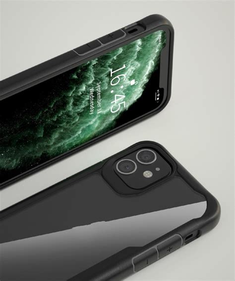 Противоударный чехол HMC Full Coverage на iPhone 12/12 Pro - прозрачный ...