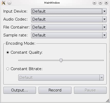 Audio Recorder Example Qt Multimedia Qt