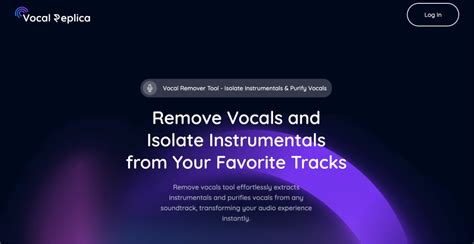 Vocal Replica An Ai Audio Processing Tool That Provides Vocal And Background Music Separation